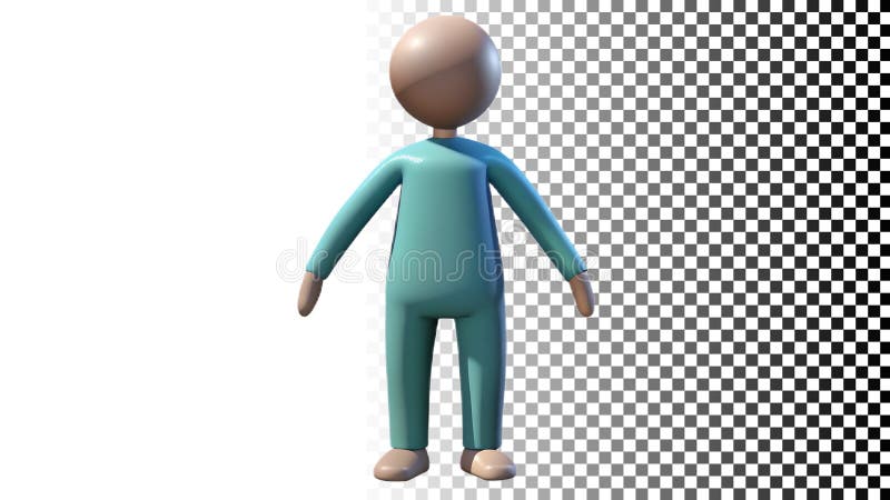 Stylized Human Character Avatar Simple Person Figure Png Transparent ...