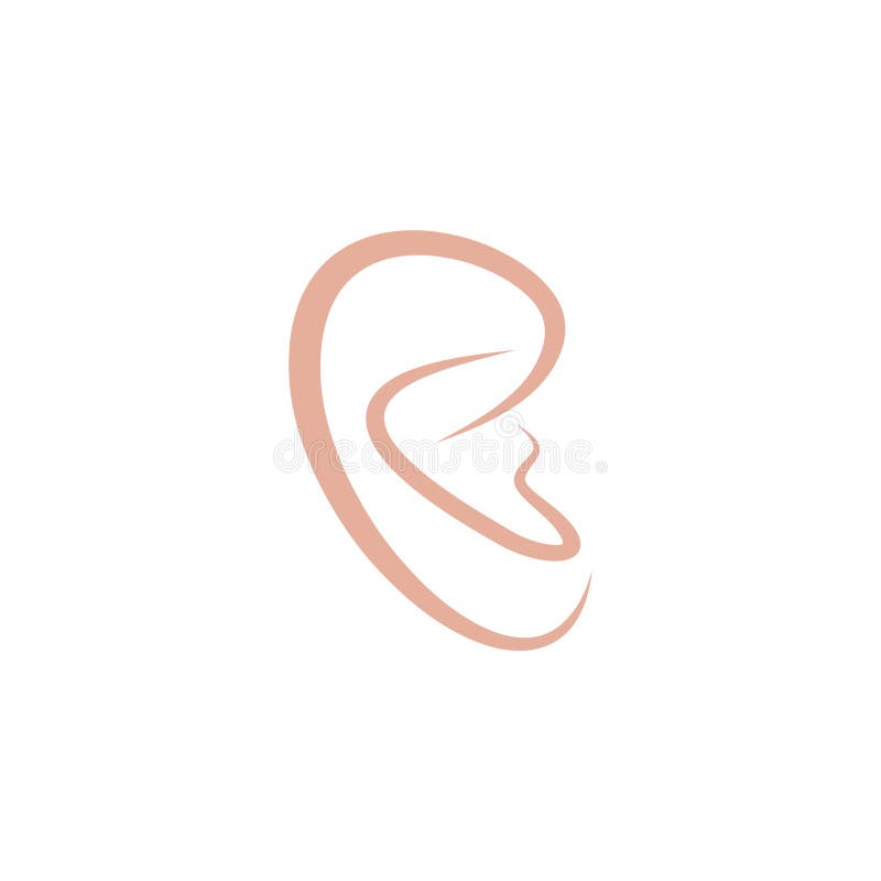 Stylized Human Ear Silhouette Stock Illustrations – 38 Stylized Human ...
