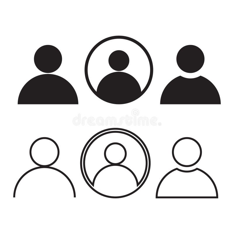 Man or human figure icons. stock vector. Illustration of symbol - 383823726