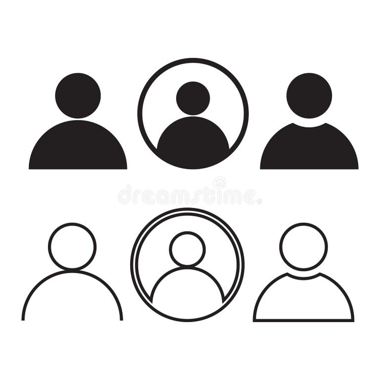 Man or human figure icons. stock vector. Illustration of symbol - 383823726