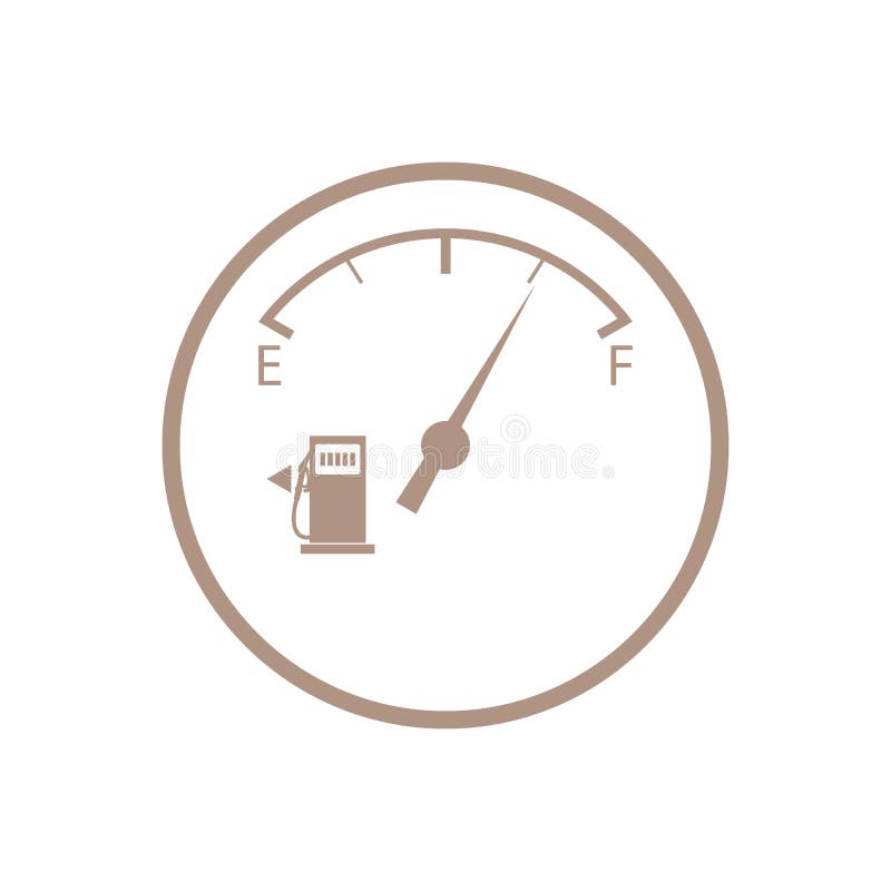 Fuel sensor icon green stock vector. Illustration of engine - 109782627