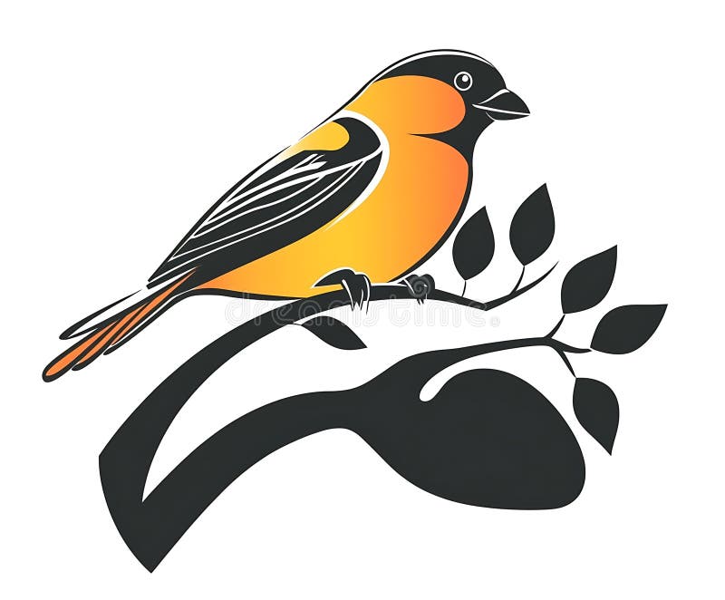 Stylized Illustration of a Bird, Likely Inspired by the Baltimore ...