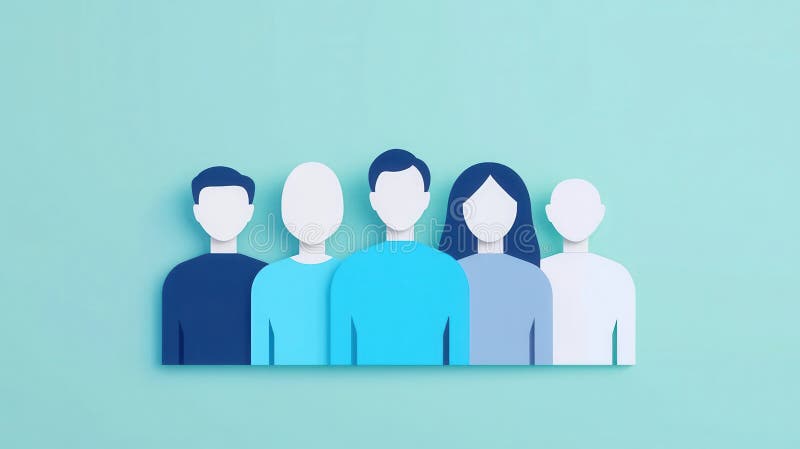 Teamwork Business Network People Connection Office Collaboration Blue ...