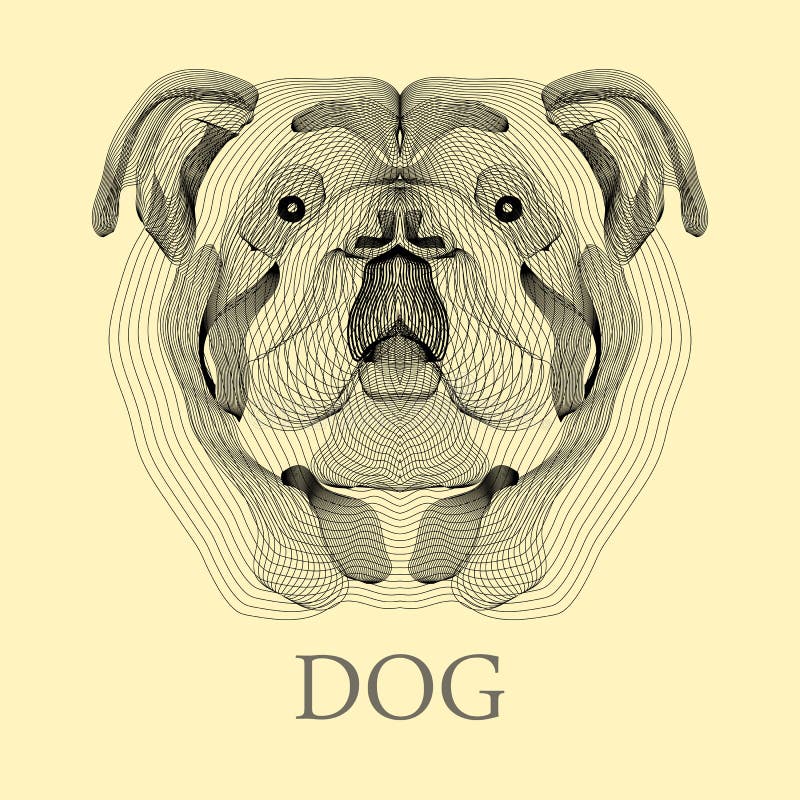 Stylized Illustration of a Dog. Stock Illustration - Illustration of ...
