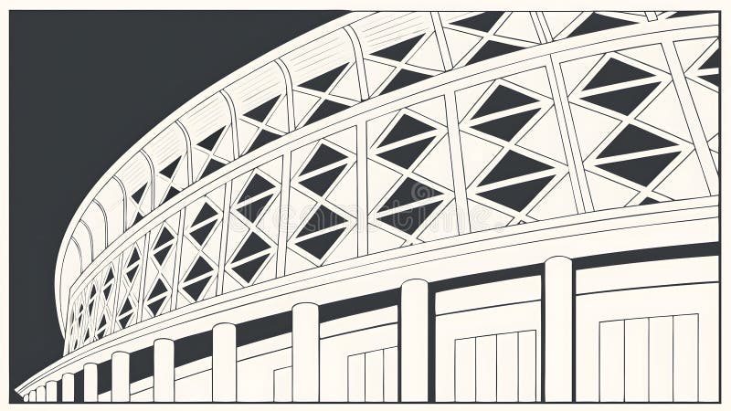 Monochromatic Stadium Stock Illustrations – 176 Monochromatic Stadium ...