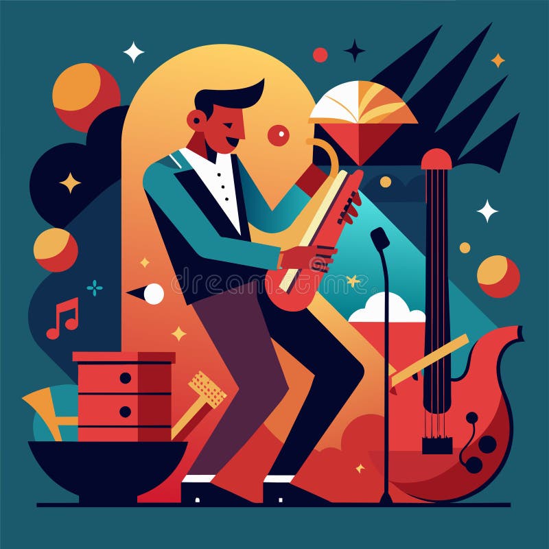Stylized Musical Notes Stock Illustrations – 1,058 Stylized Musical ...