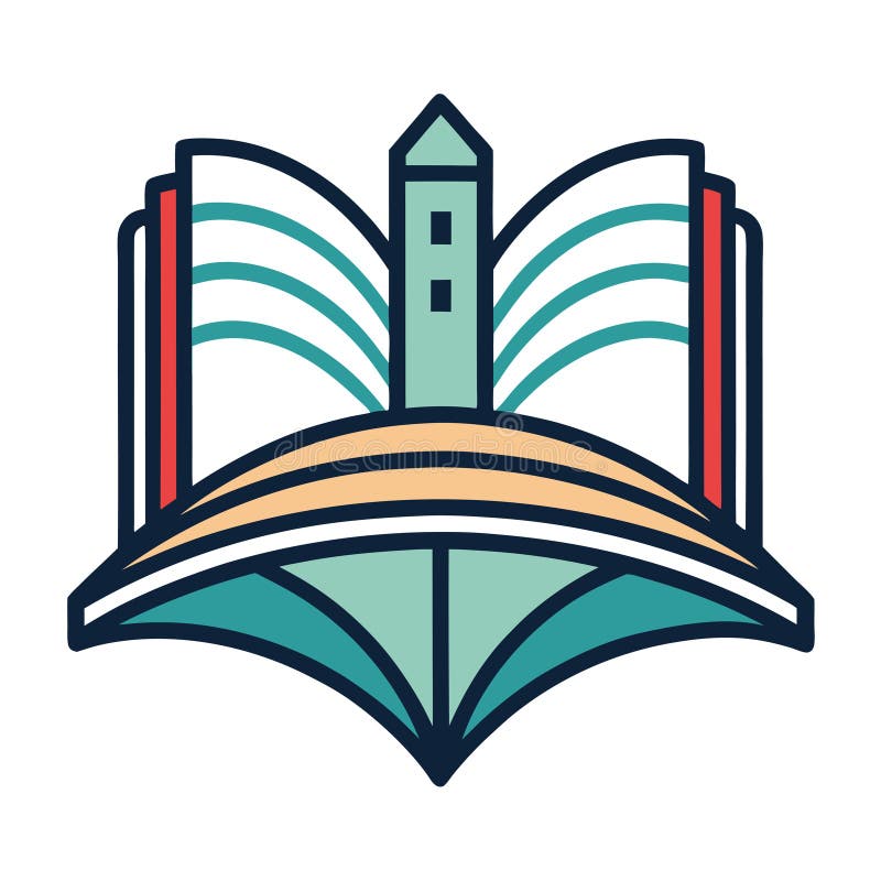 Open Book with Monument: Knowledge, Education, and Progress ...