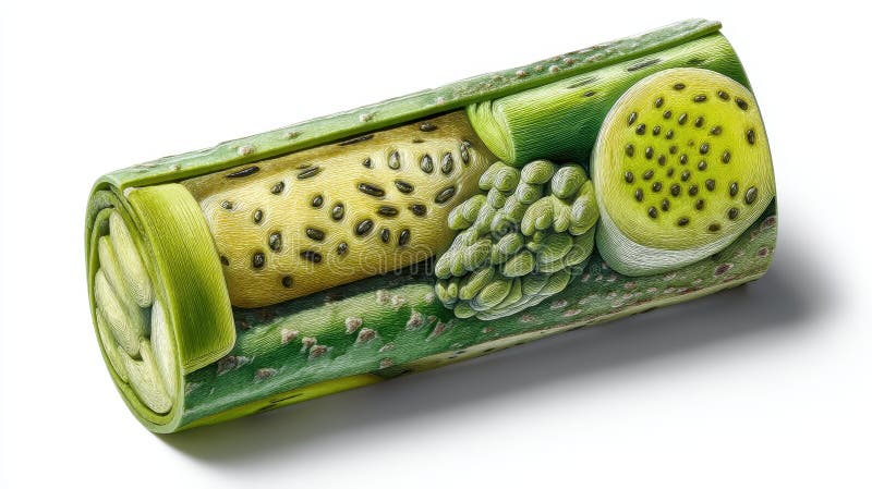 Botanical Cross-Section stock illustration. Illustration of flower ...