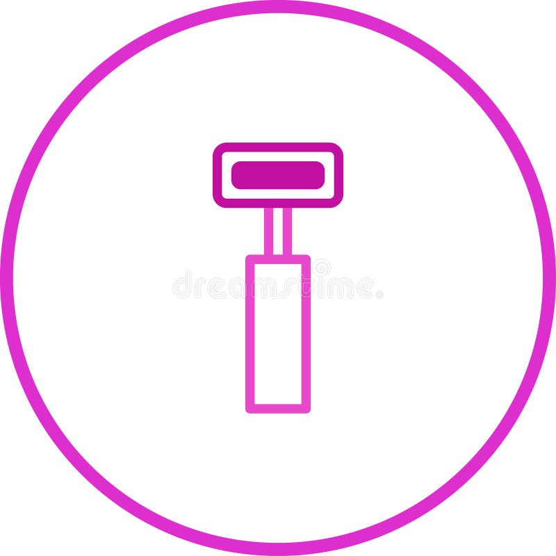Stylized Illustration of a Pump Outline Design on a Circular Background ...
