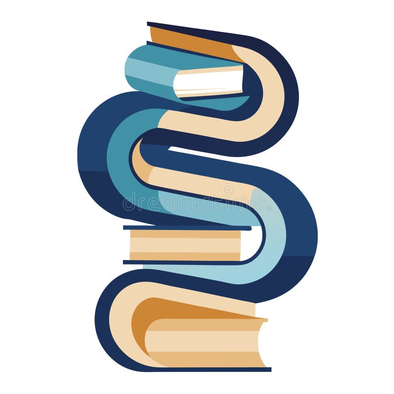 Stylized Book, School, Education, Reading, Literature, Isolated. Stock ...