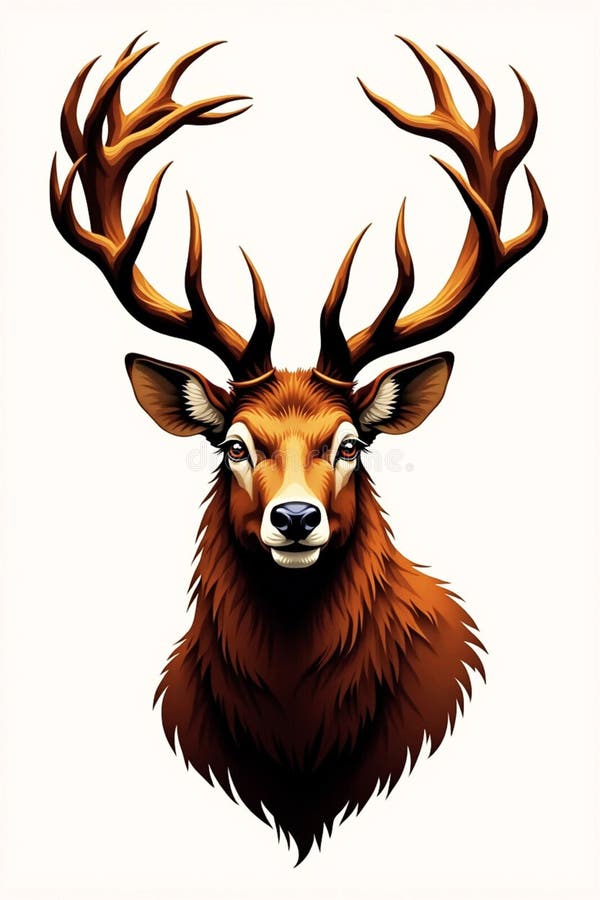 Stag Logo AI GENERATED IMAGE Stock Illustration - Illustration of ...