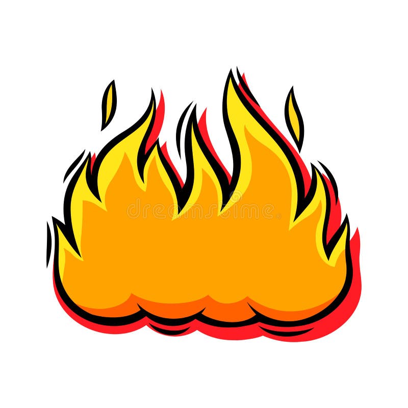 Sticker about Fire Safety, Vector Illustration Stock Vector ...
