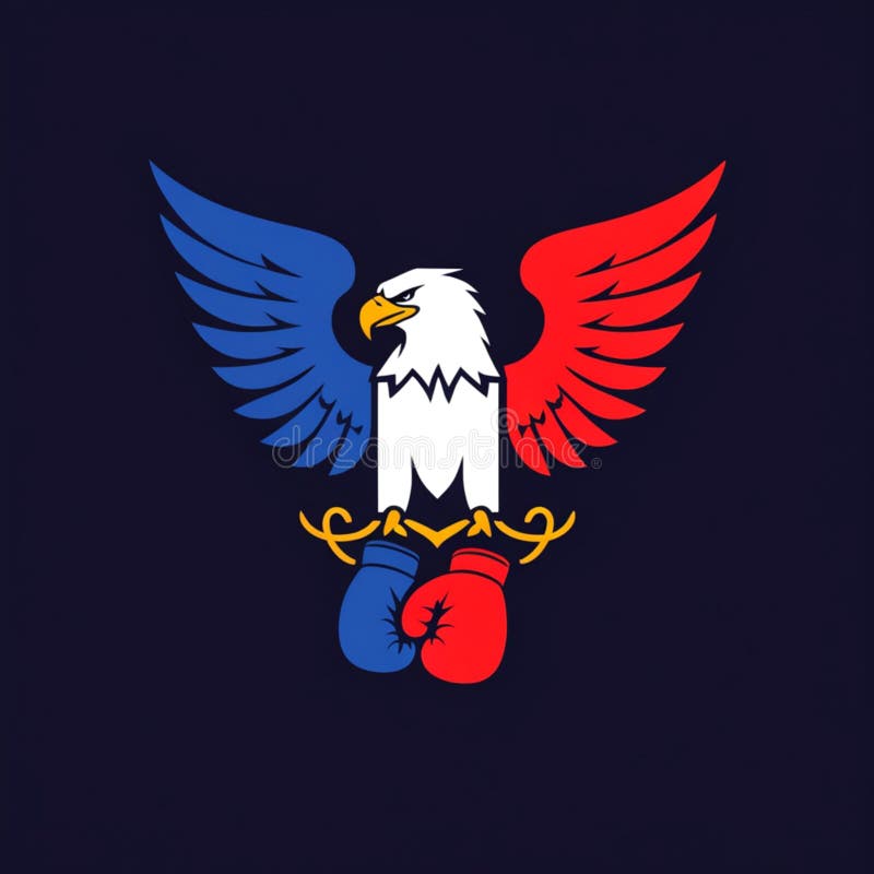 Eagle Boxing Logo stock illustration. Illustration of icon - 396596940