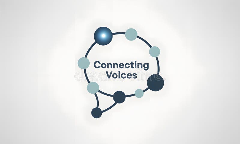 Connecting Voices: Network Communication Stock Illustration ...