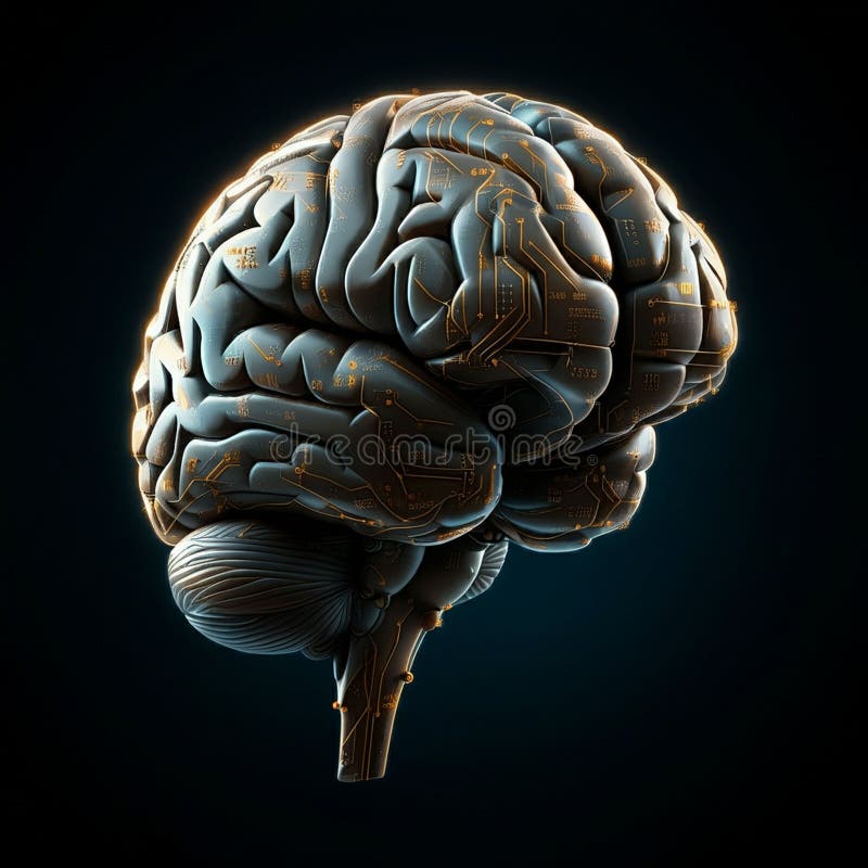 Luminous Electronic Brain Stock Illustrations – 430 Luminous Electronic ...