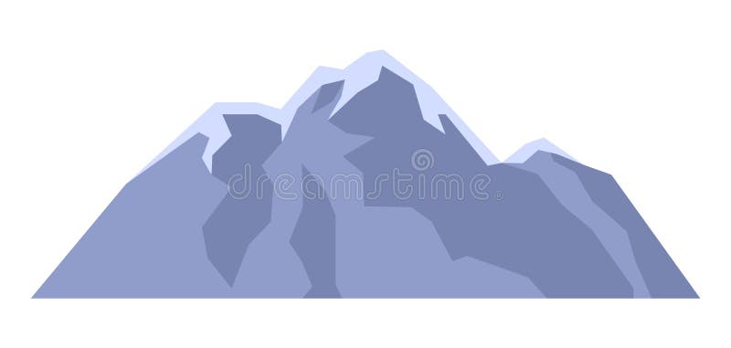Stylized Image of Mountain. Natural Illustration. Abstract Style. Stock ...