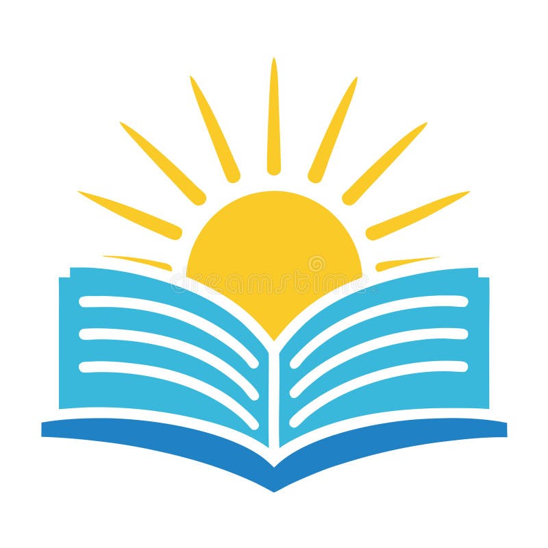 Open Book and Rising Sun Symbol: Education, Knowledge, and ...