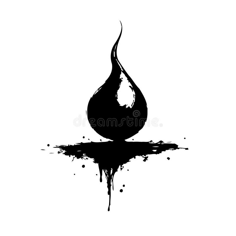 Stylized Ink Drop Graphic Displaying a Sense of Creativity and ...