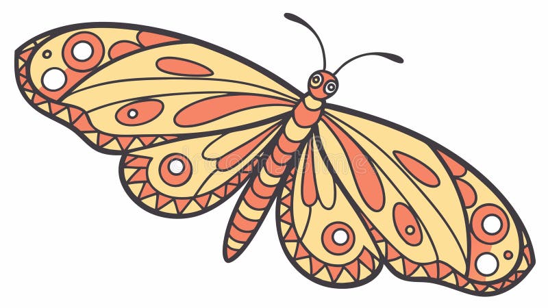 Stylized Intricate Butterfly Illustration, Vector Design Generative AI ...