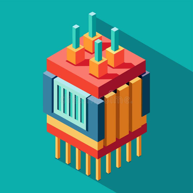 Isometric Transistor Stock Illustrations – 958 Isometric Transistor ...