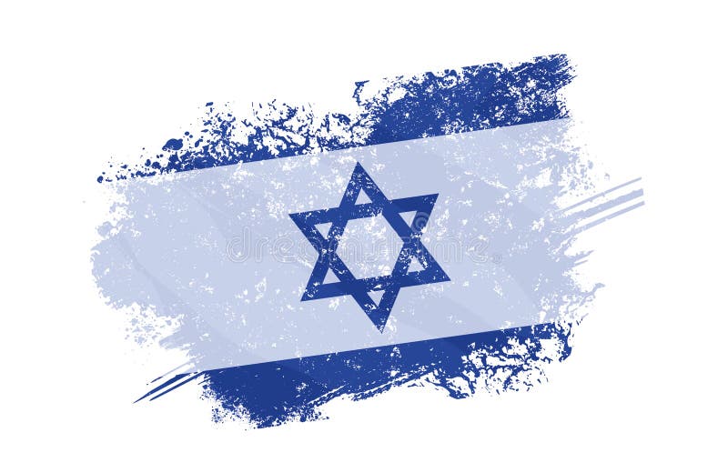Stylized Israeli Flag - Vector Illustration Stock Vector - Illustration ...