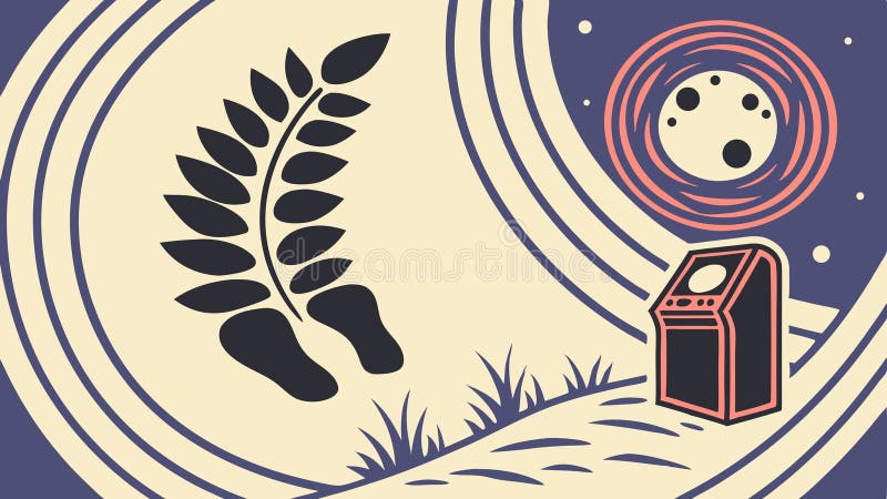 Stylized Laurel Wreath and Abstract Ancient Artifacts, Vector Design ...