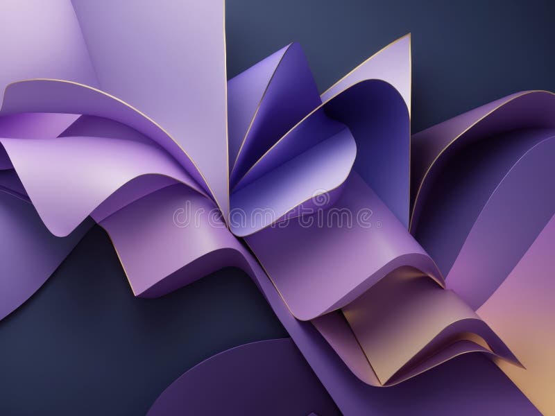 Stylized Layered Geometric Shapes with a Gradient Effect in Beautiful ...