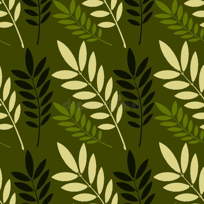 Stylized Leaves of the Ash - Graphics. Fabulous Plant World. Surreal ...