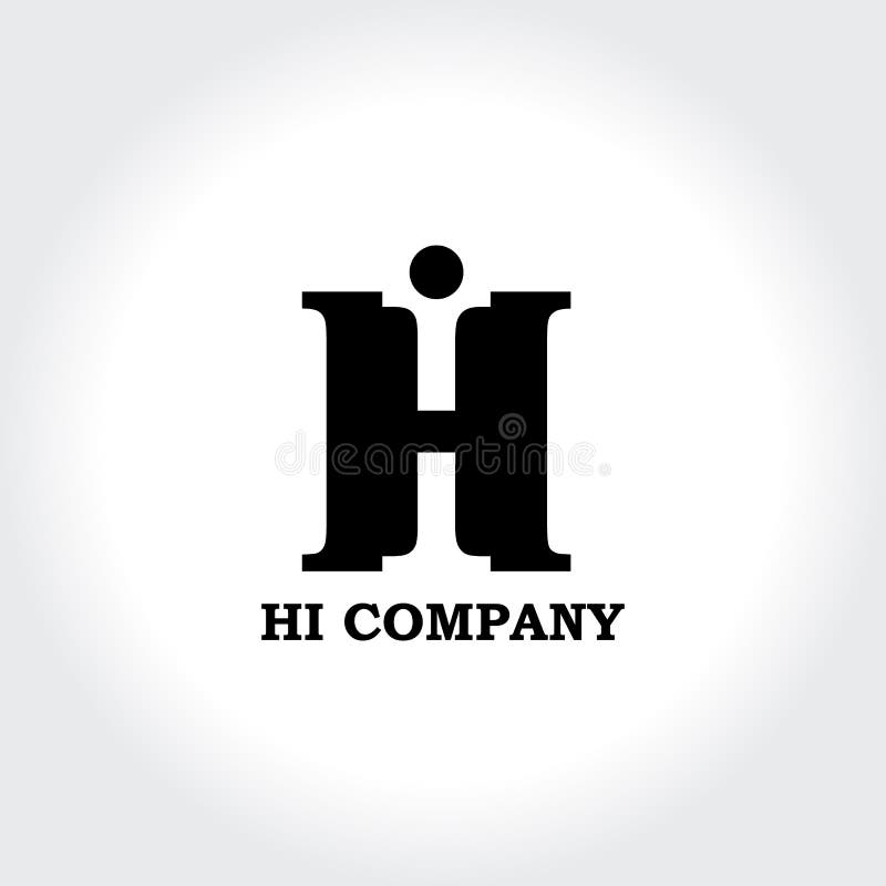 Stylized Letter H. Creative Design Vector Stock Vector - Illustration ...