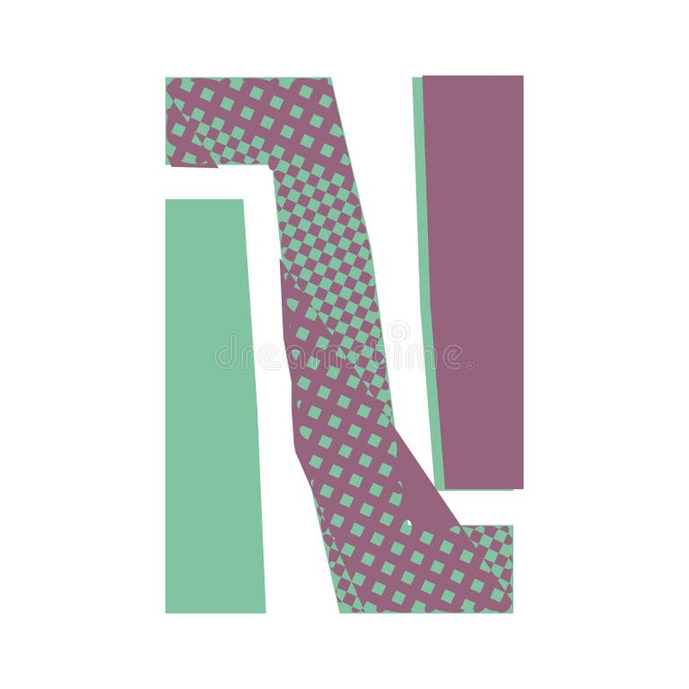 A Stylized Letter N with a Solid Maroon Vertical Bar and a Diagonal Bar ...