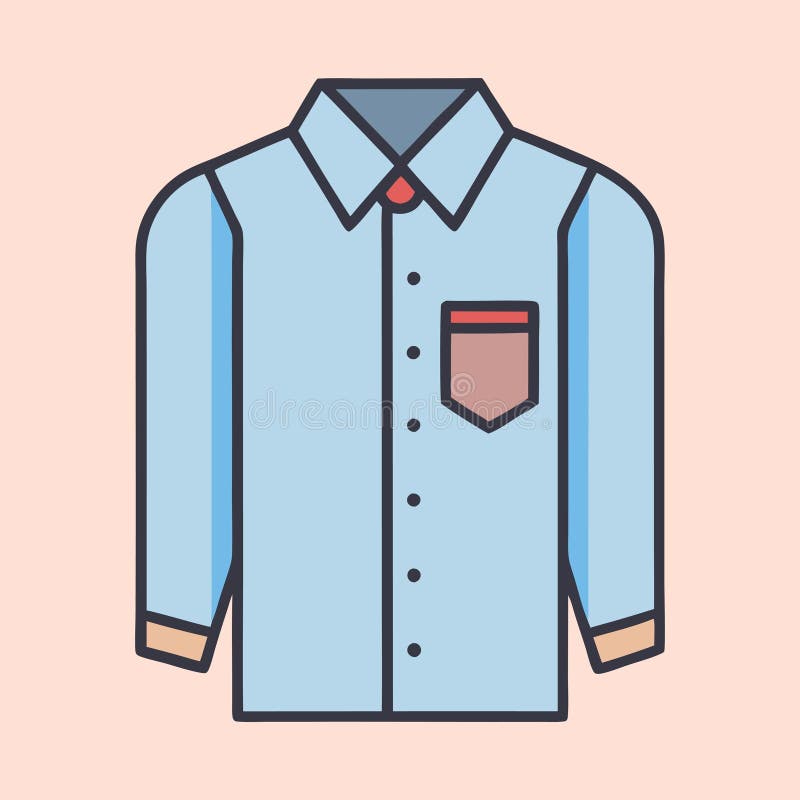 Contrasting Light Brown Chest Pocket Stock Illustrations – 4 ...