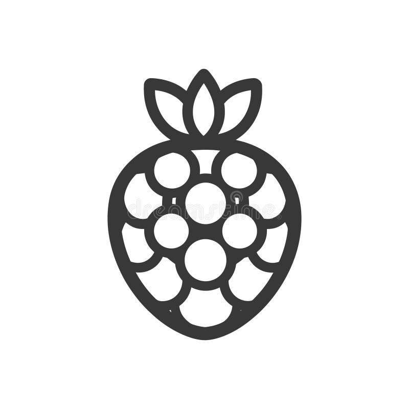 AI-Generated Raspberry Icon Stock Vector - Illustration of food ...