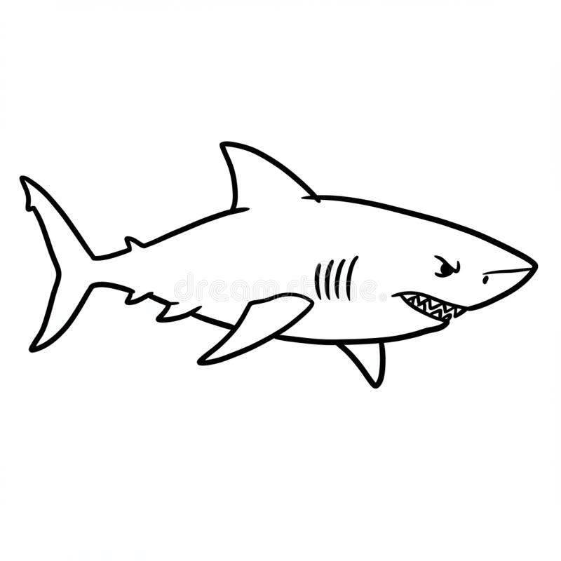 Shark Side Profile Stock Illustrations – 178 Shark Side Profile Stock ...