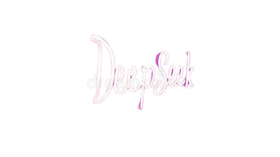 Stylized Logo of DeepSeek in a Vibrant Pink Gradient, Showcasing an ...