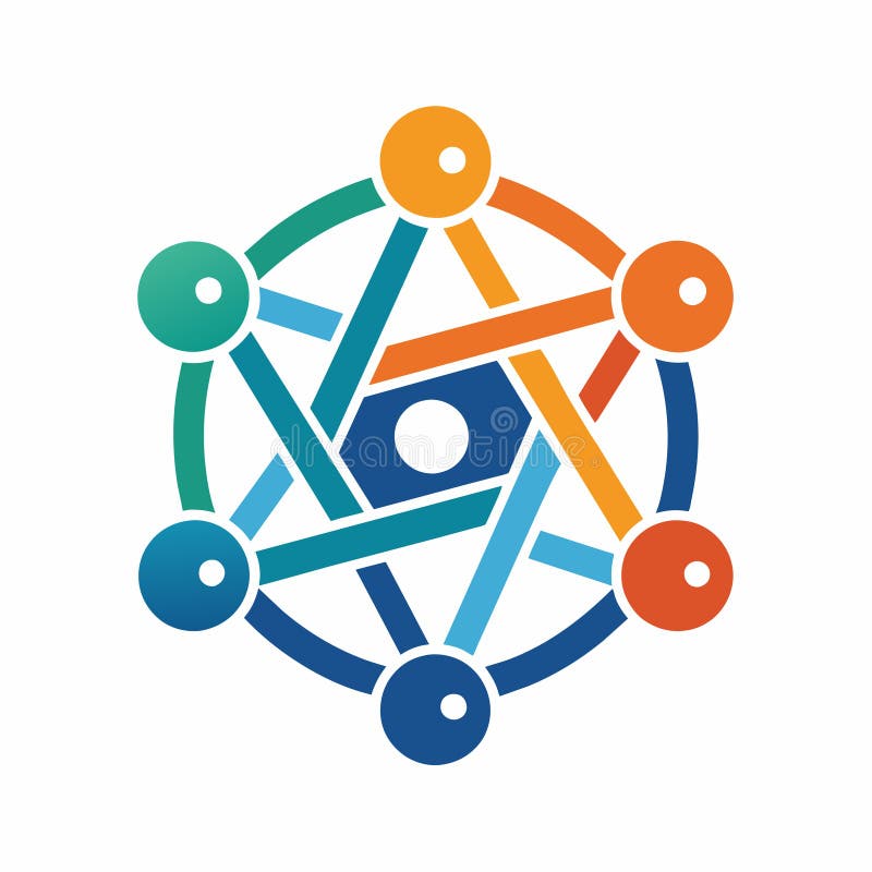 A Stylized Logo Depicting a Network of Connected Nodes, Symbolizing ...