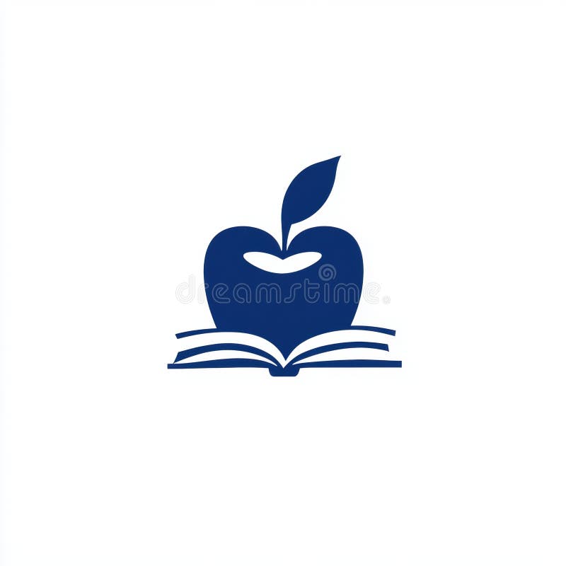 Knowledge Apple Logo stock illustration. Illustration of knowledge ...