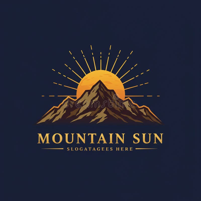 Mountain Rising Sun Logo Stock Illustrations – 401 Mountain Rising Sun ...