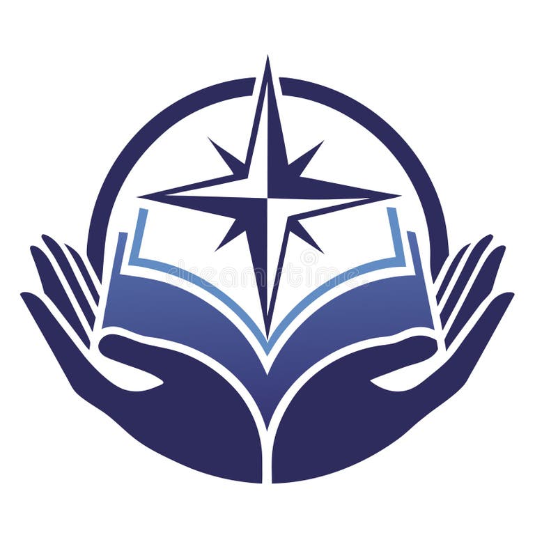 Knowledge Compass: Education, Guidance, and Support Logo Featuring Open ...