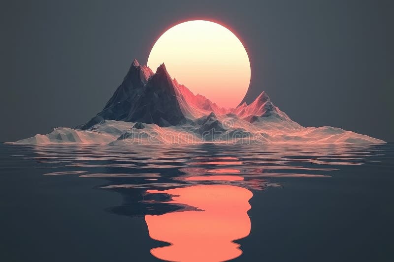 Stylized 3D Low-poly Trees in Various Shapes and Sizes Stock Image ...