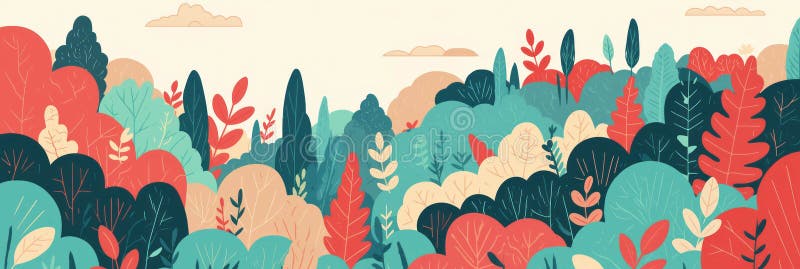 Stylized Lush Fields with Diverse Crops and Vibrant Textures in a ...