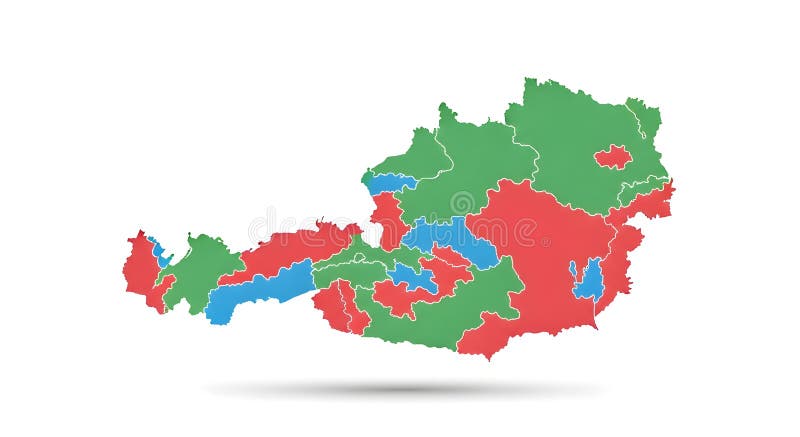 Colorful Austria Map Stock Illustrations – 584 Colorful Austria Map ...