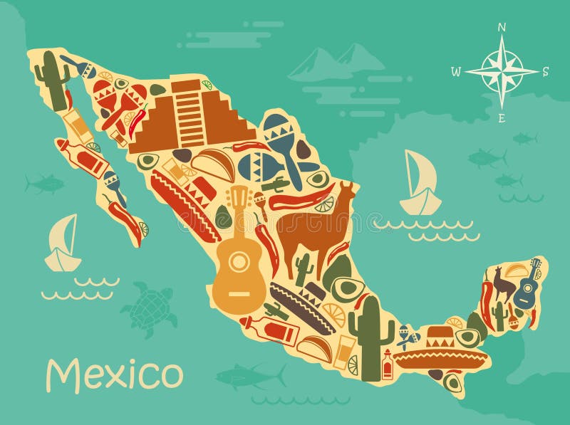 890+ Cartoon map mexico Free Stock Photos - StockFreeImages