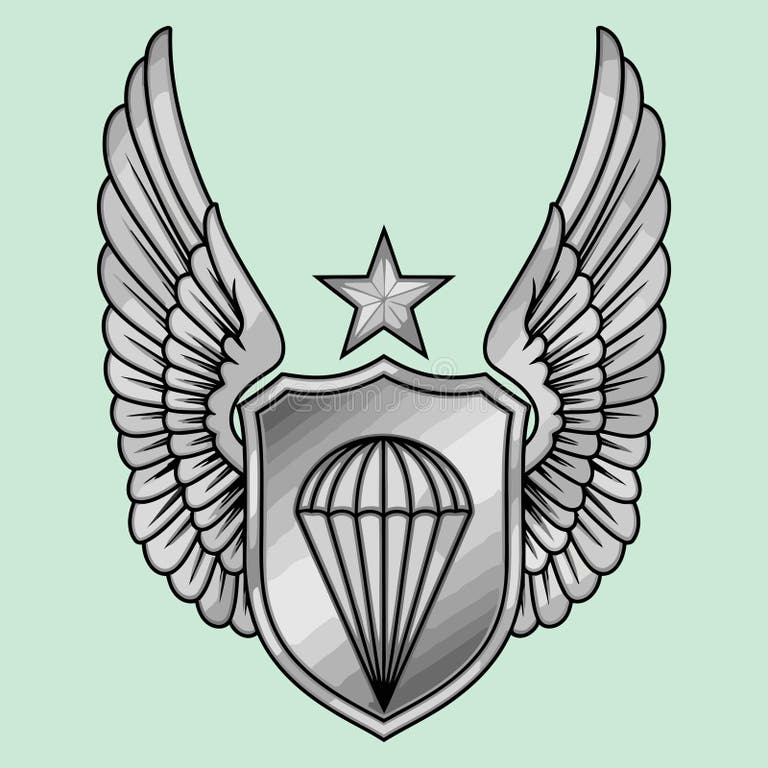 Parachute Emblem Stock Illustrations – 1,036 Parachute Emblem Stock ...