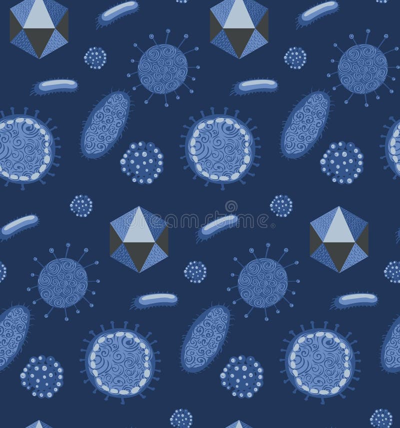 Stylized microbe cells stock vector. Illustration of infection - 189516481