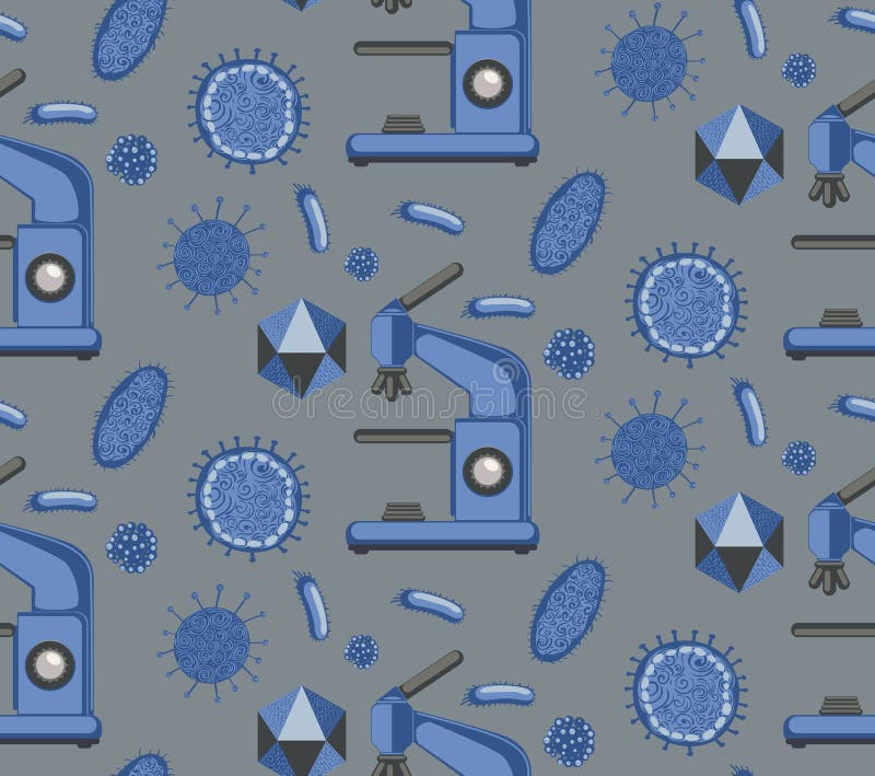 Stylized microbe cells stock vector. Illustration of microorganism ...