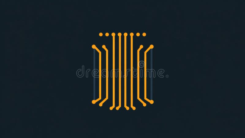 A Stylized Microchip Design with Digital Traces Illustrates Advancement ...