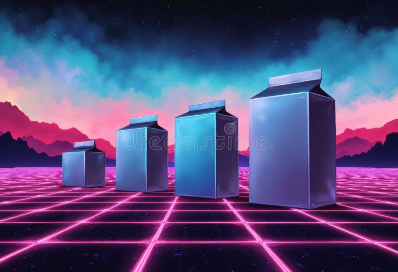 Stylized Jug of Milk on a Sunny Background Stock Vector - Illustration ...