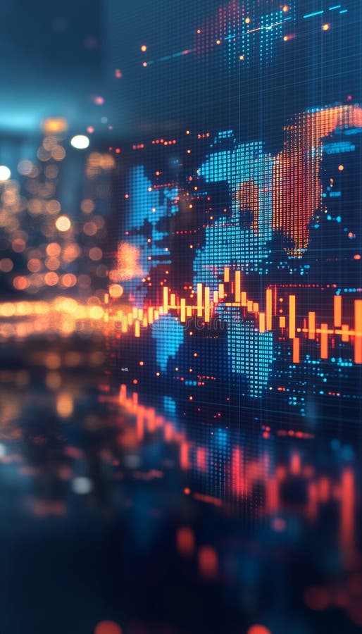Stylized Modern Market Analysis Presentation with Blue Geometrical ...