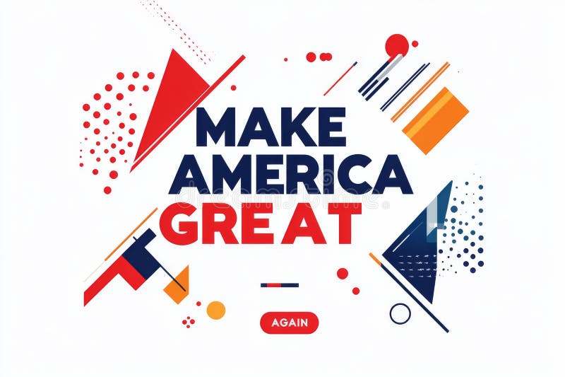 Patriotic Abstract Vector Graphic Design Stock Illustration ...