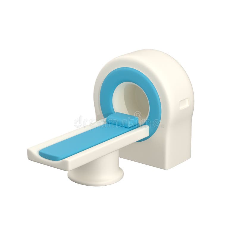 Stylized MRI Scan Isolated on White Background Stock Illustration ...